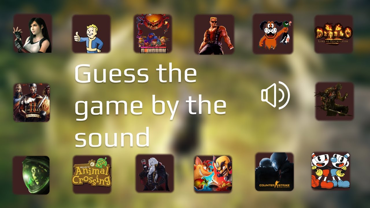 Guess the game by the sound - YouTube
