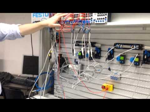 Neumática usando PLC Festo FC34 - YouTube