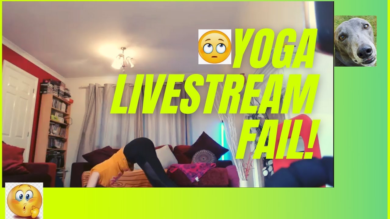 Funny video - Yoga Livestream FAIL! - YouTube