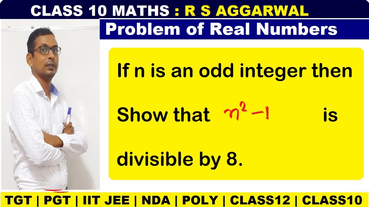 #06 If n is an odd integer then Show that n^2-1 is divisible by 8 ...
