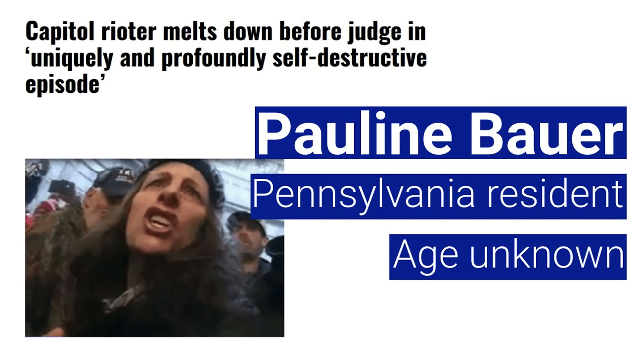 US Capitol Arrests: Pauline Bauer INDICTED - YouTube