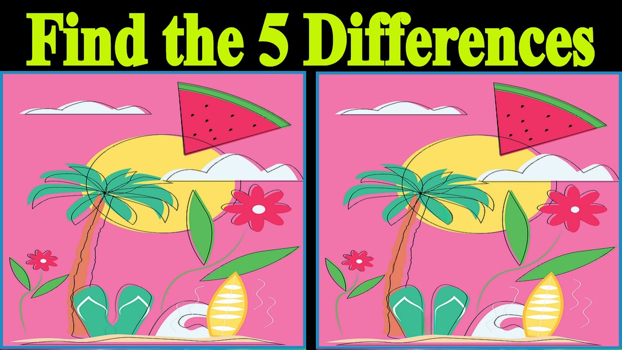 😊Find the 5 differences & spot it👉 out : The Ultimate Difference Test ...