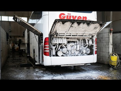 Mercedes-Benz Travego Detaylı Temizlik ve Yağlama! | Sefer Öncesi Hazırlık #travego#otobus#mercedes