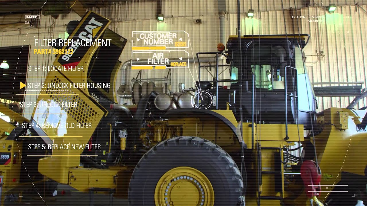 Augmented Reality Brings Data to Life at Caterpillar - YouTube