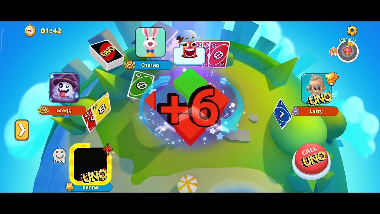 UNO Go Wild ×40 Win With +4 Wild Card - YouTube