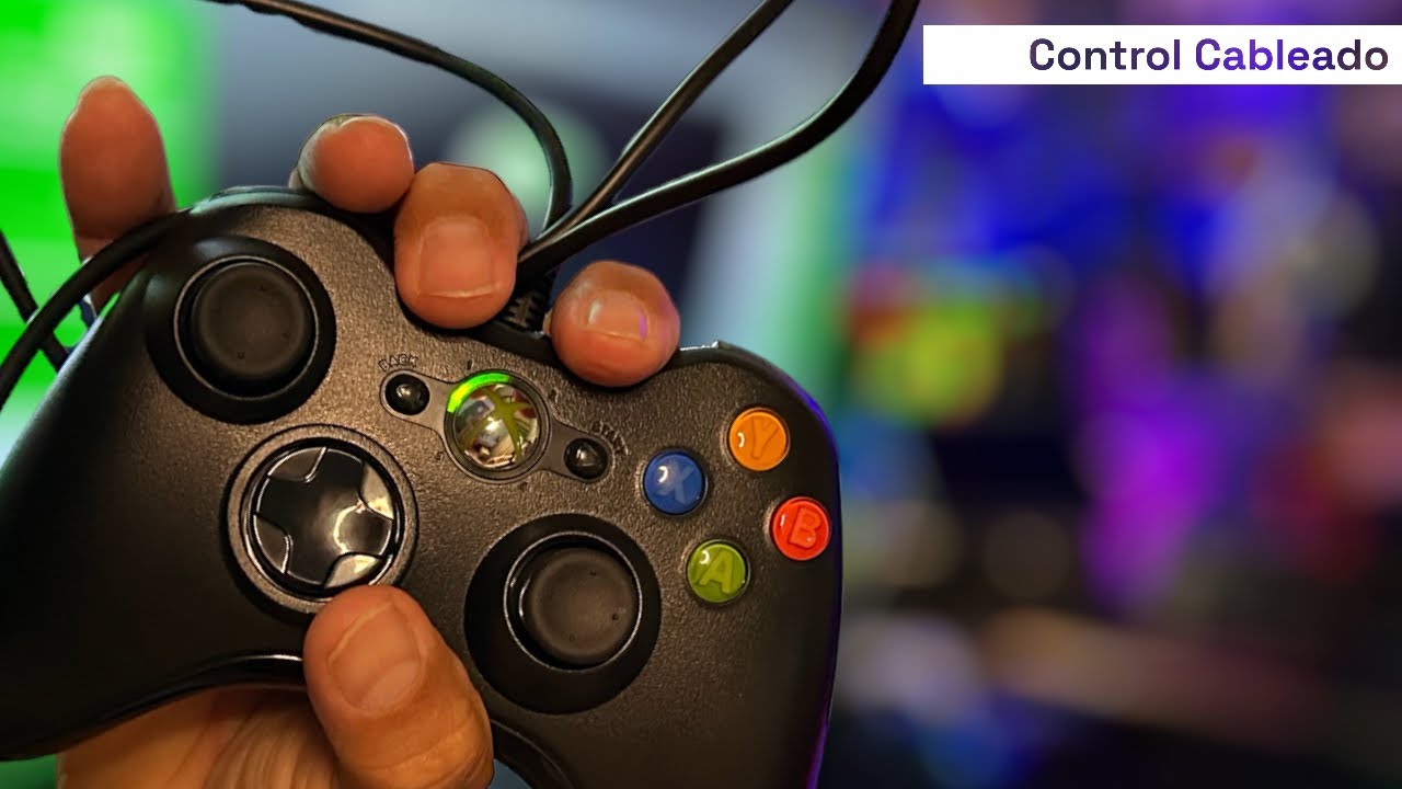 Cómo conectar un control con cable a Xbox 360 Fat ? - YouTube