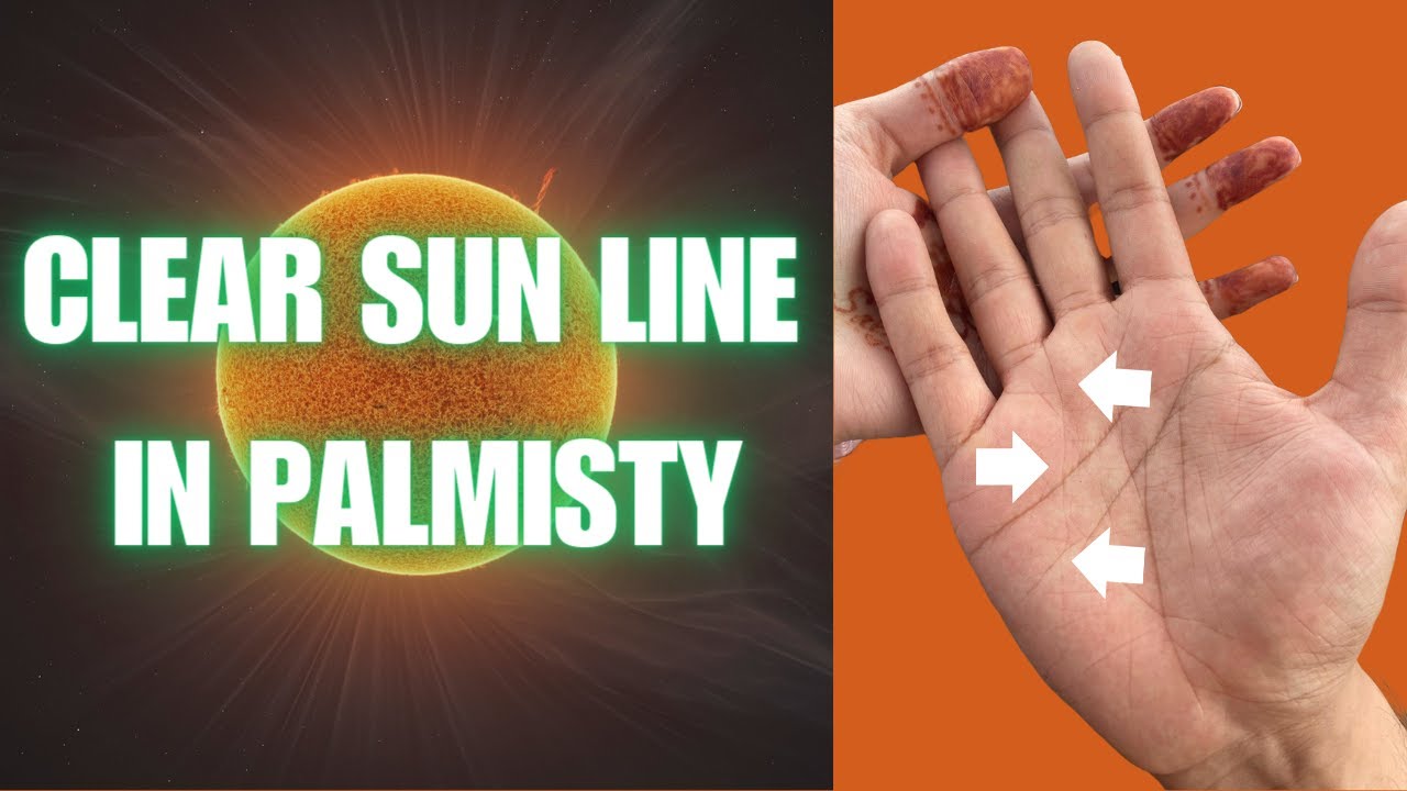 Clear Sun Line in Palmistry - Fame, Luck and Wealth - YouTube
