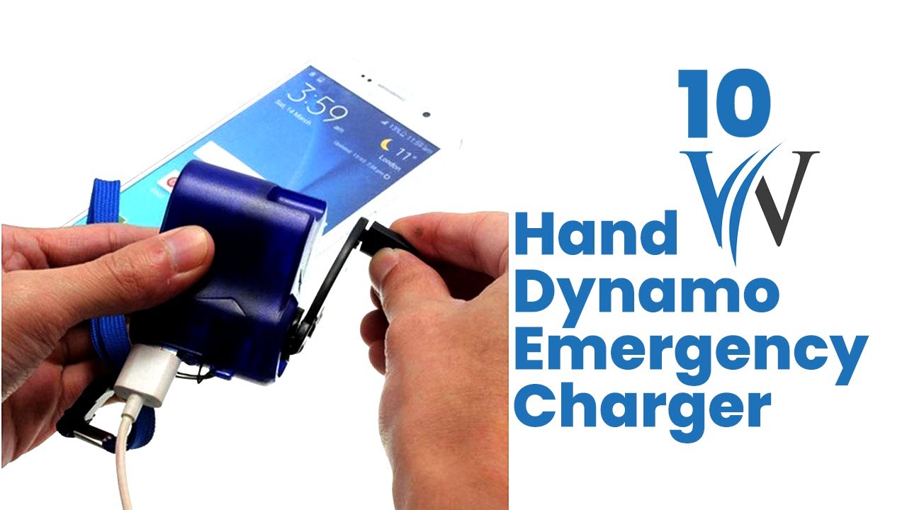Hand Crank Dynamo Emergency Charger - YouTube