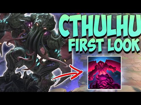 CTHULHU, THE GREAT DREAMER IN SMITE! SUCH A FUN SOLO LANER! | Cthulhu ...