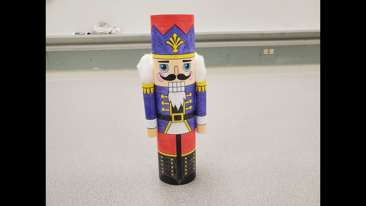 3d paper nutcracker - YouTube