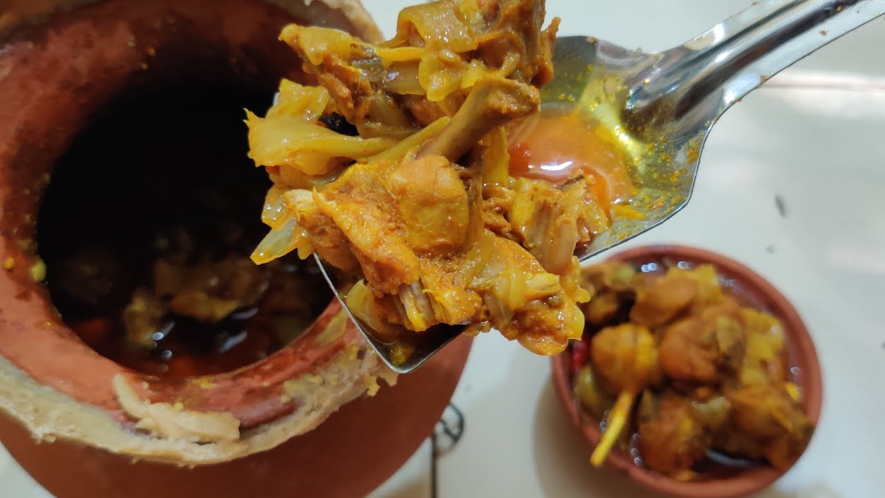 चम्पारन का मसहूर आहूना हान्डी चिकन मिट्टी के बर्तन मे / Delicious ...