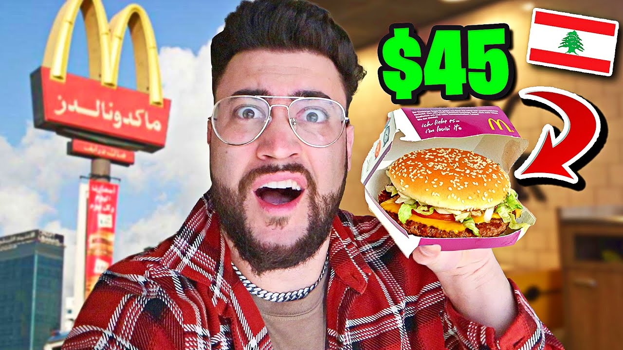 $45 MCDONALD’S BURGER ONLY IN LEBANON?! - YouTube