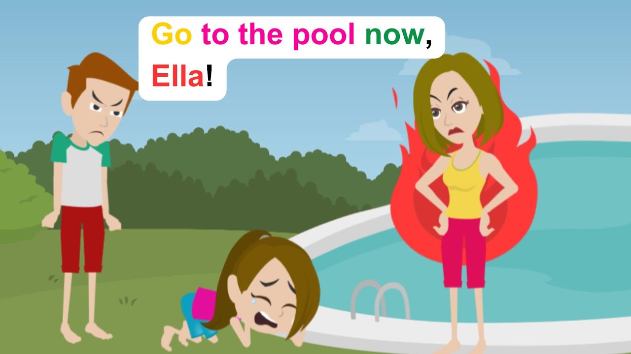 Please go swimming, Ella - Simple English Story - Ella English - YouTube