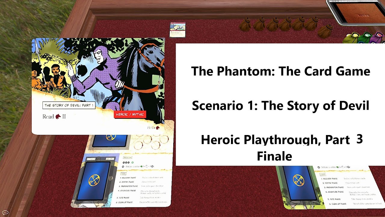 The Phantom: The Card Game Scenario 1 Heroic Playthough on Tabletop ...