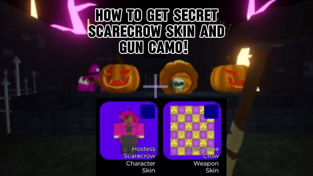 [Roblox Arsenal] How To Get Secret Hostess Scarecrow And ShowTime Crow ...