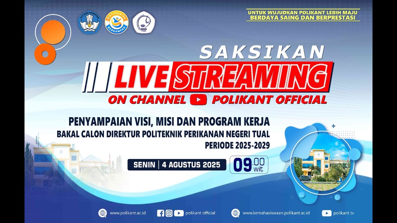 LIVE Penyampaian Visi dan Misi Program Kerja Bakal Calon Direktur ...