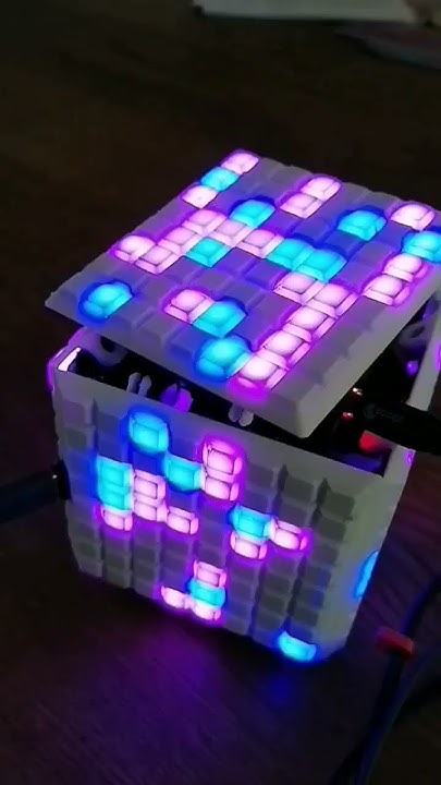 3d printed led cube 8x8x8 | DIY Microbit Light Project | Makerspace - YouTube
