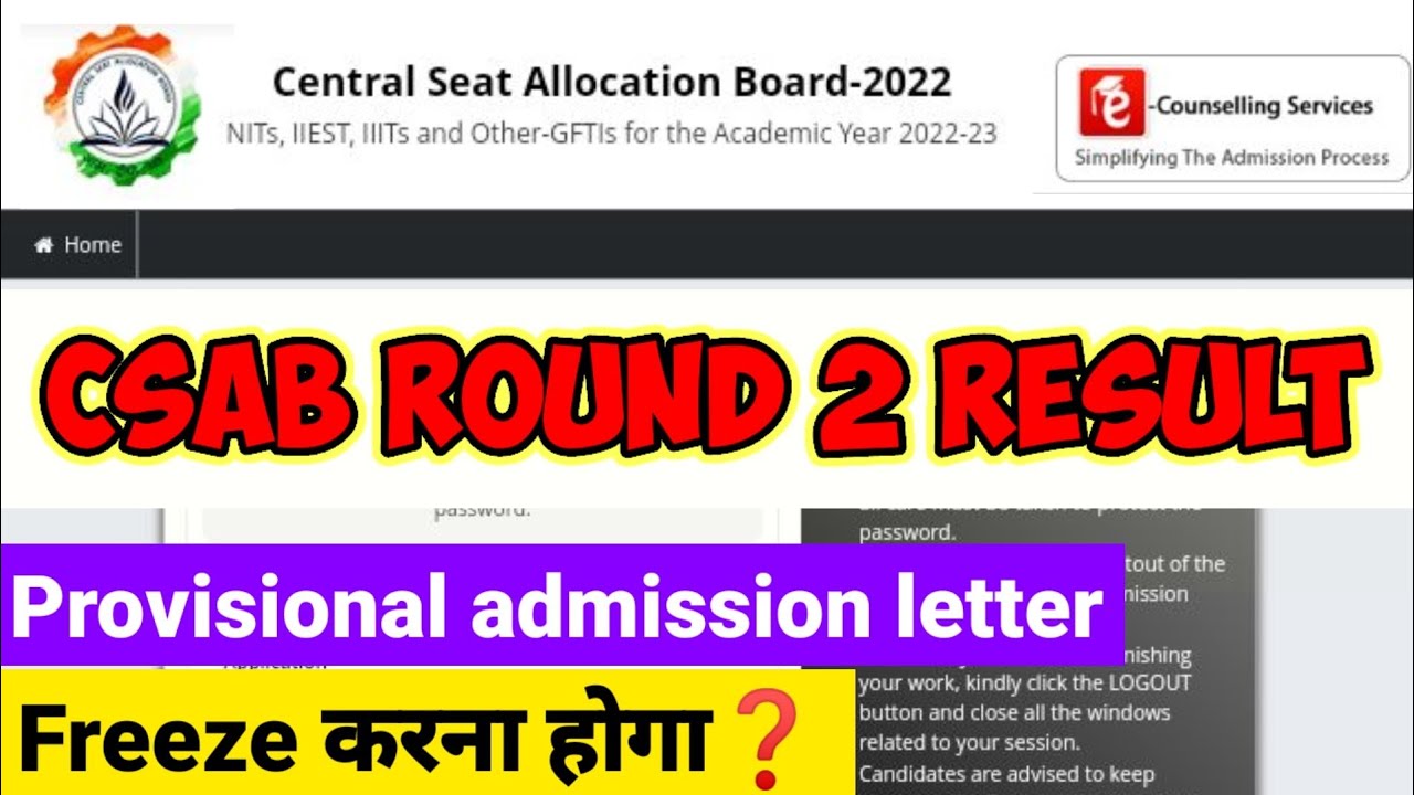 Csab round 2 result | Csab round 2 | Csab 2022 | Csab | Josaa 2022 | # ...