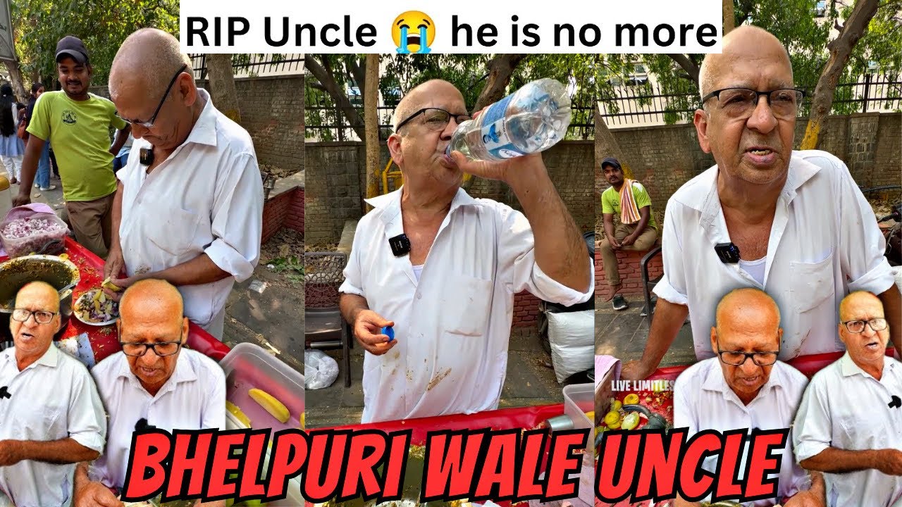 दिल्ली के Famous भेलपुरी Wale Uncle | RIP🕊️ | North Campus | Indian ...