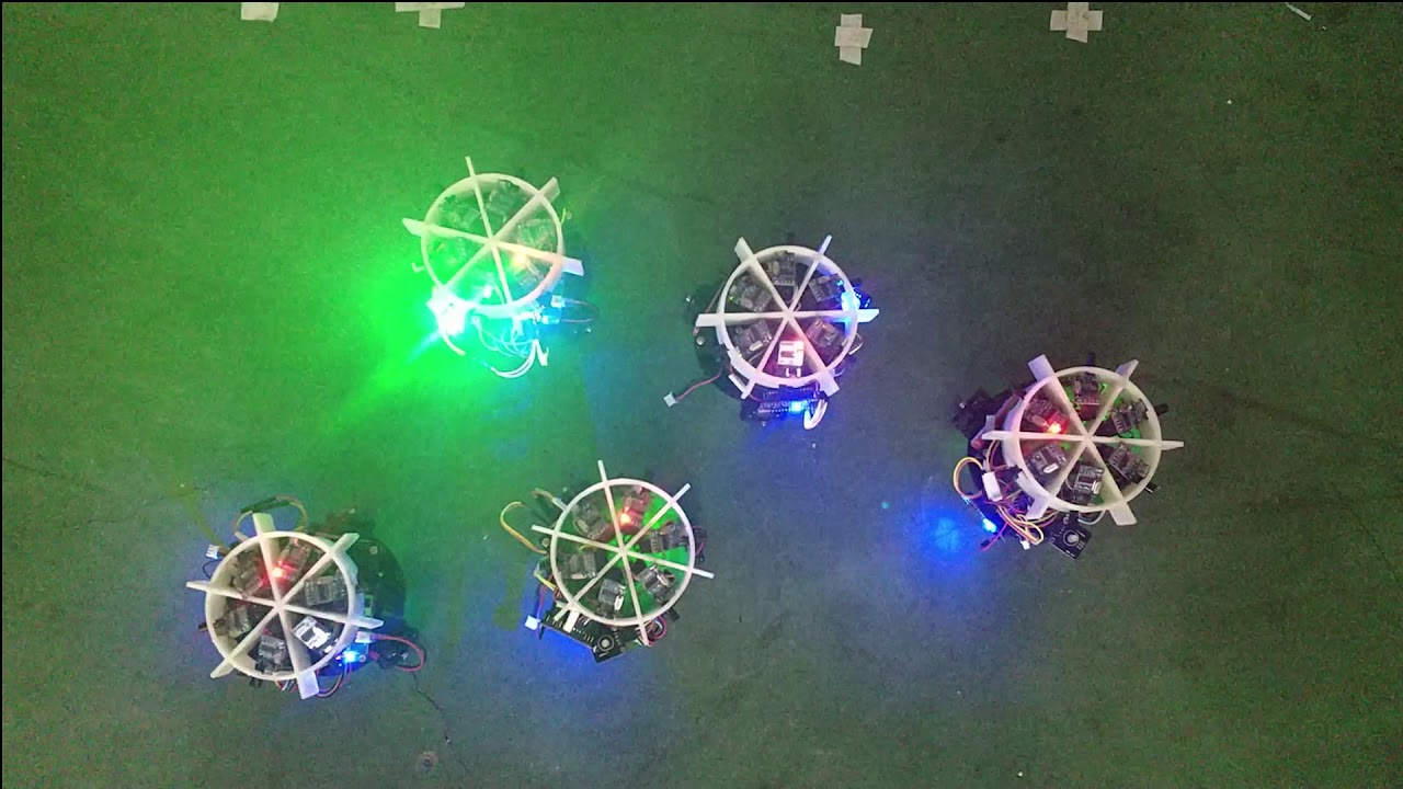 Iterative Localization Method Of Space Distributed Swarm Robots Youtube
