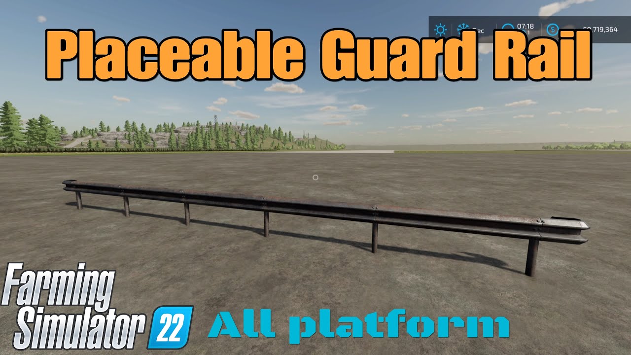 Placeable Guard Rail / mod for all platforms on FS22 - YouTube