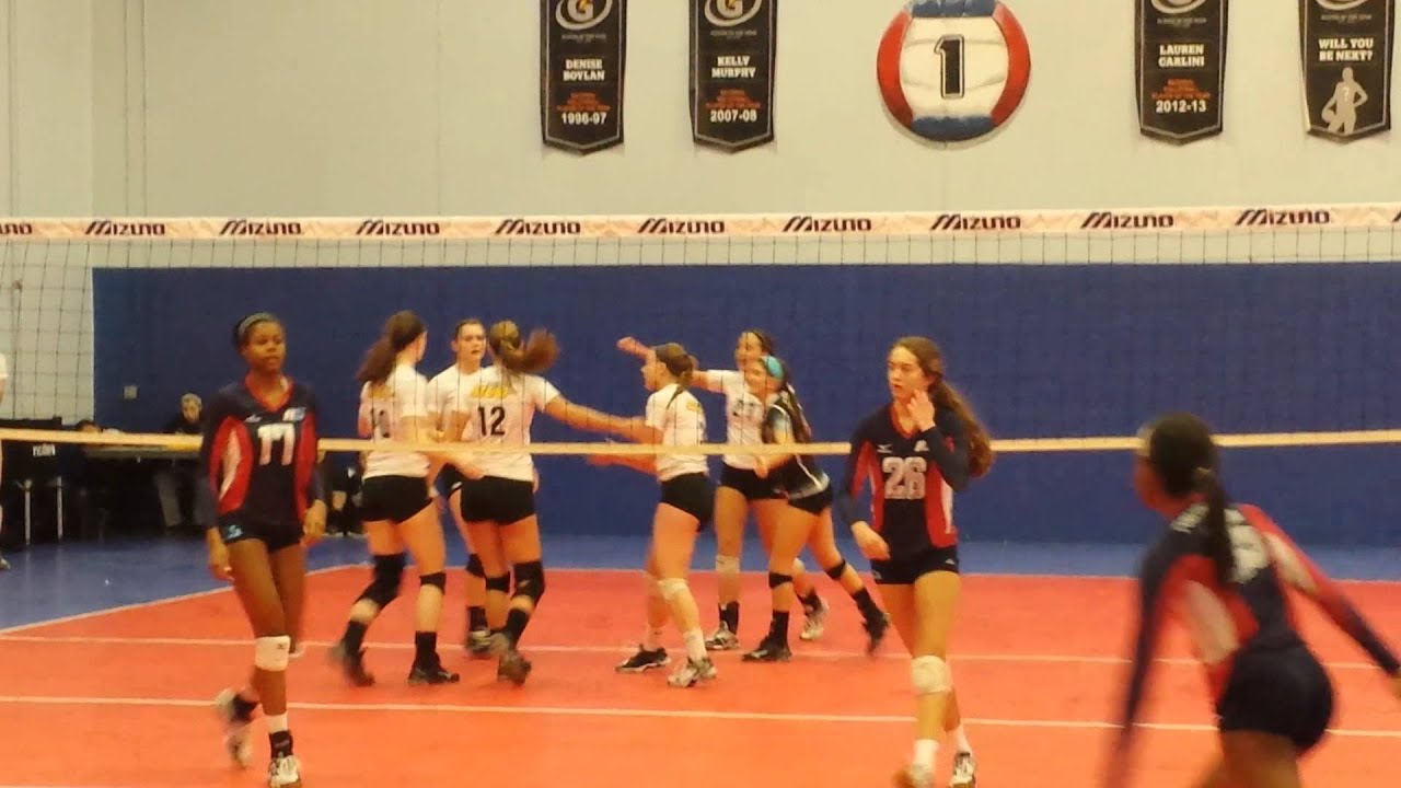 Hailey #12 (18 gold) vs pure volleyball 18s. Great Lakes Presidents Day ...