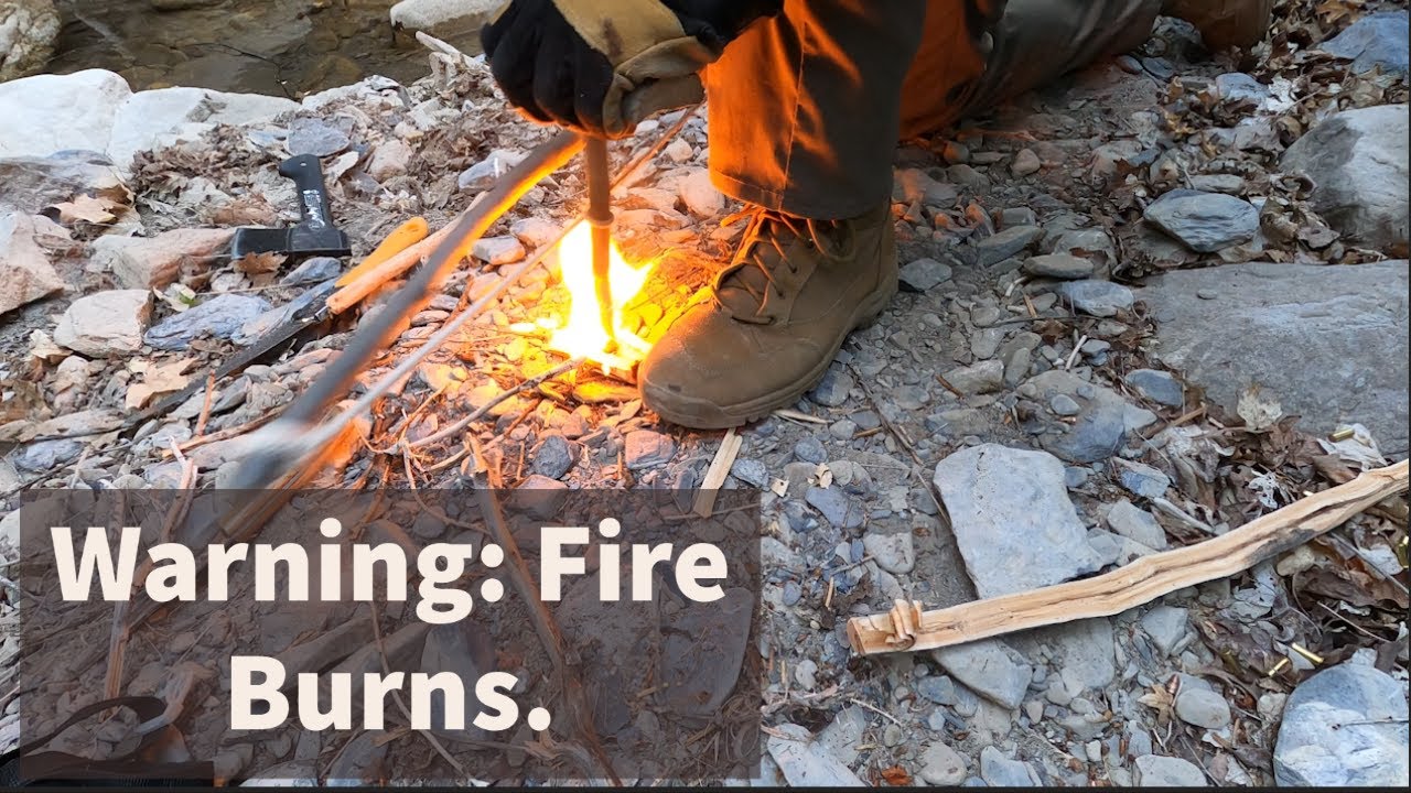 How to safely make fire with powder from a bullet || Hunters survival ...