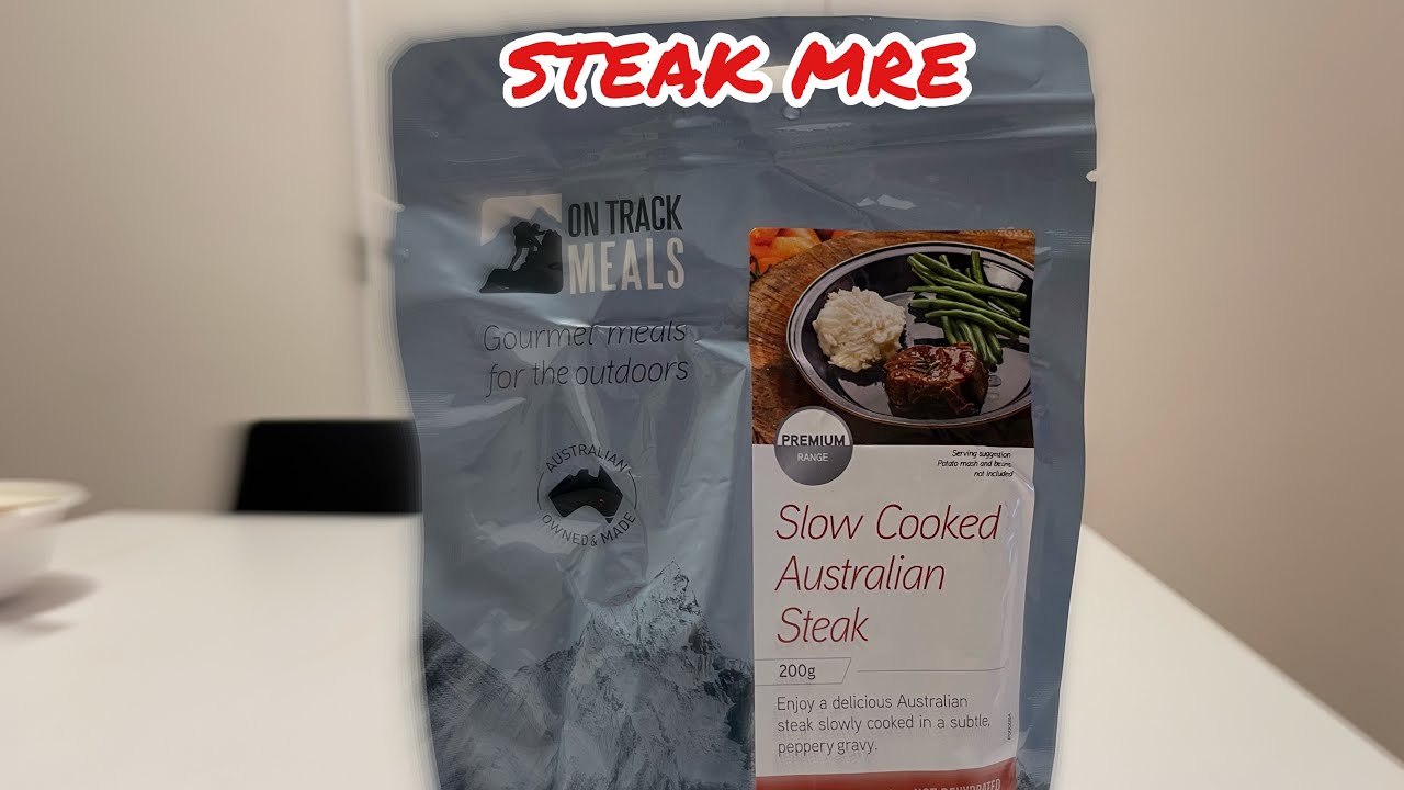 Steak MRE Taste Test (Meal Ready to Eat) - YouTube