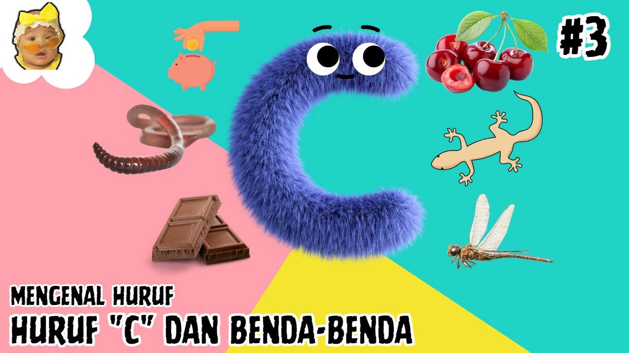 HURUF C | Metode Mengenal Huruf dengan Benda dan Musik | Cicak, Coklat ...