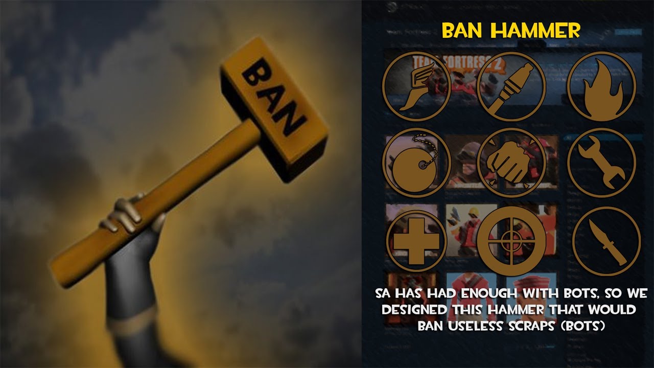 TF2 Workshop Weapon Demonstration: Ban Hammer #savetf2 - YouTube