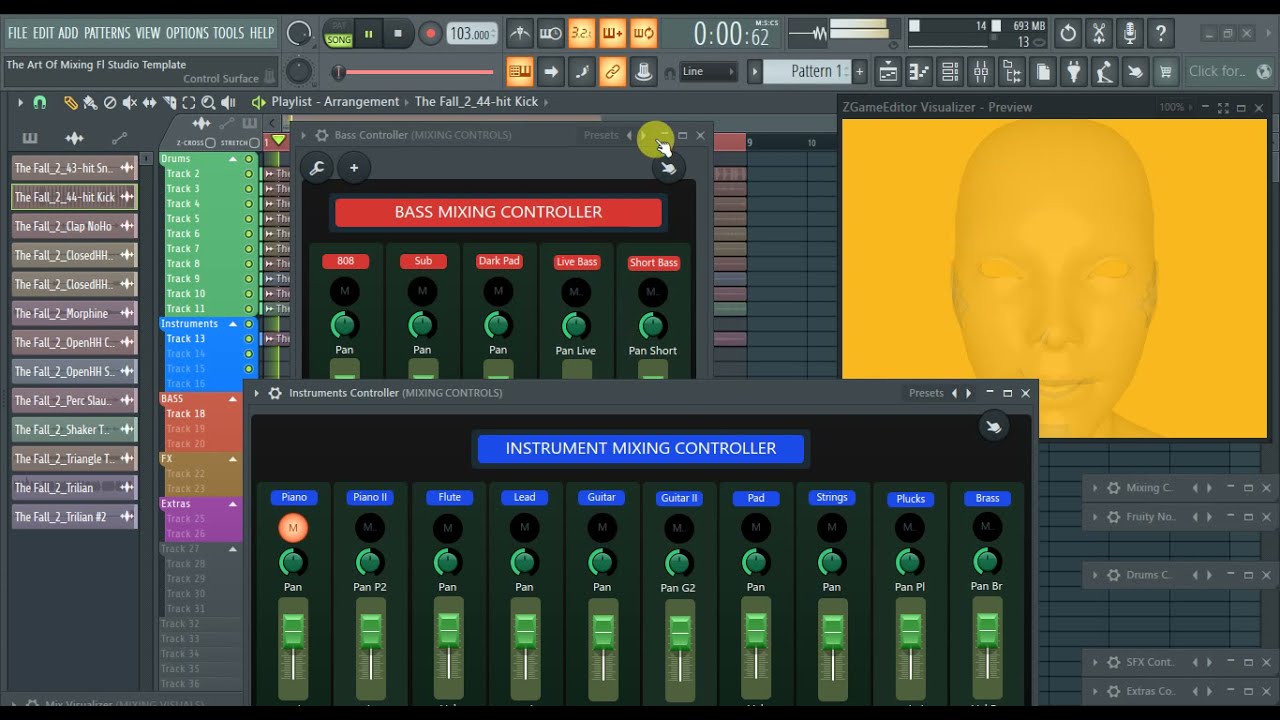 FL Studio Version 20.21 Update - Visual Mixing Template (Inspired by ...