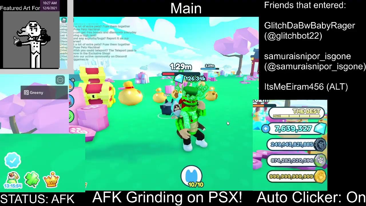 AFK GRINDING PSX DIAMOND PILES, GEMS FOR BANK! - YouTube