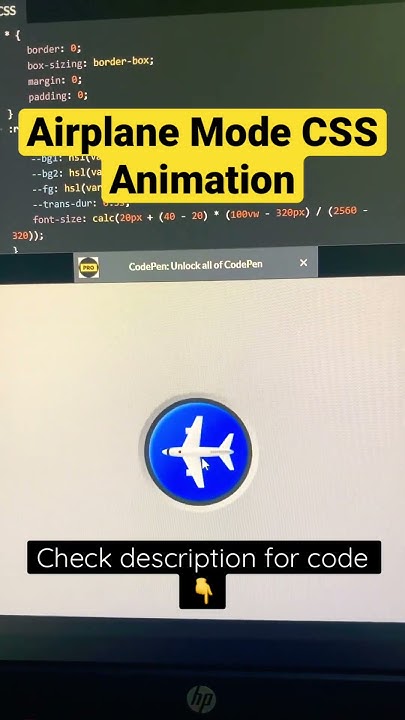 Airplane Mode Html Css Htmlcss Css3animation Css Htmlcsstutorial Youtube