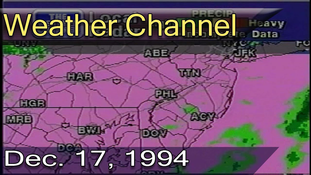 The Weather Channel - December 17, 1994 - YouTube