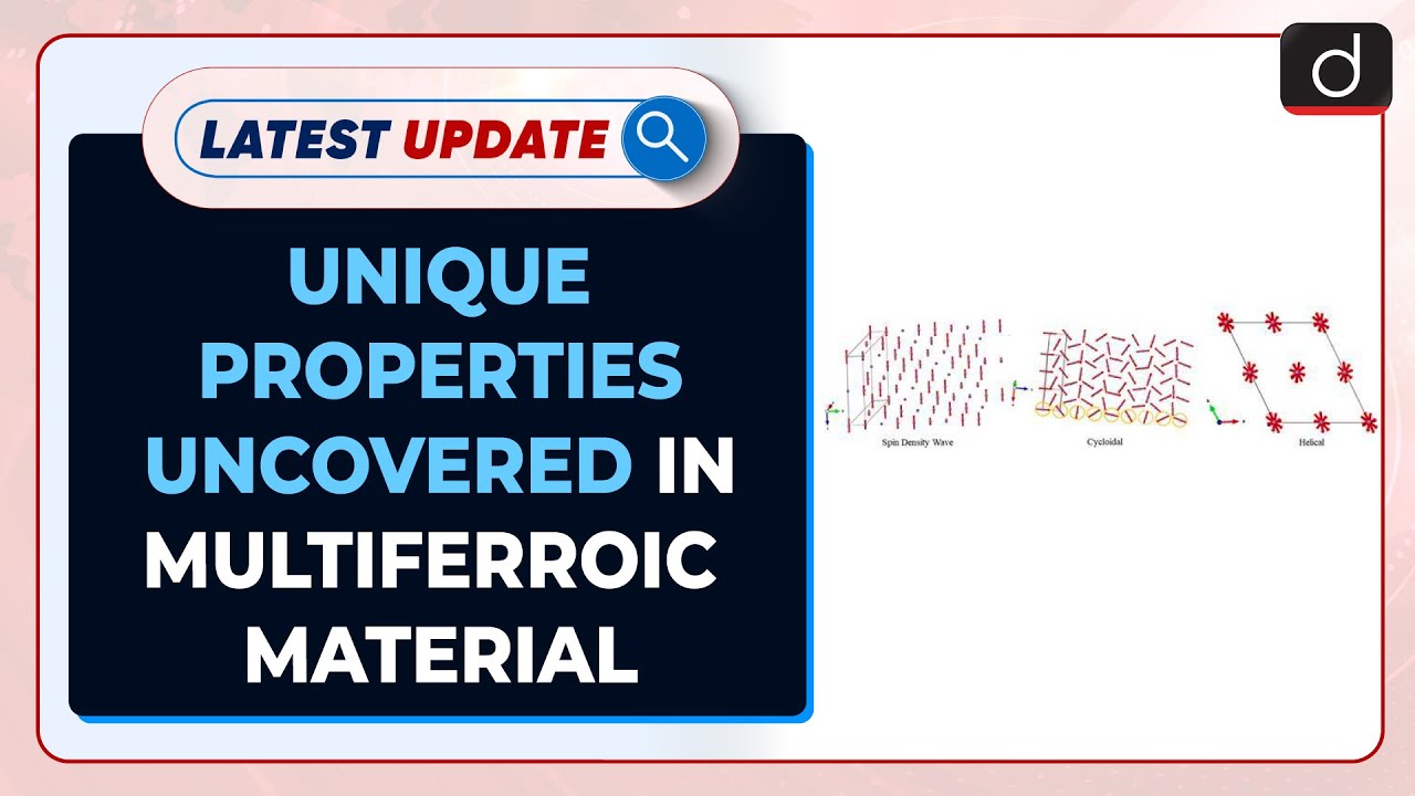 Unique Properties Uncovered in Multiferroic Material | Latest update ...