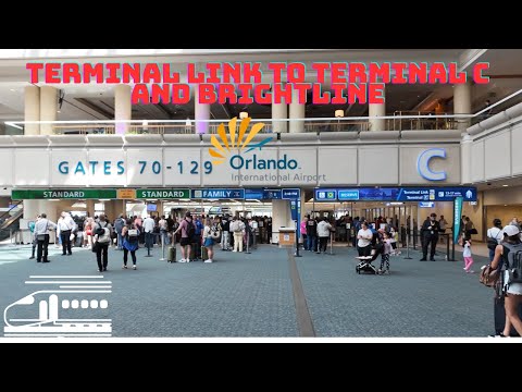 MCO Terminal Link: A/B to Terminal C & Brightline Train Station Guide (4K)