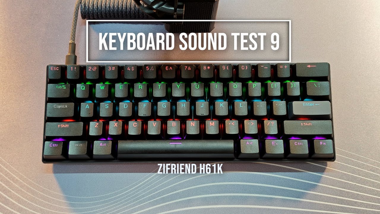This is what a MODDED 10$ keyboard sounds like | Zifriend H61K | Sound ...