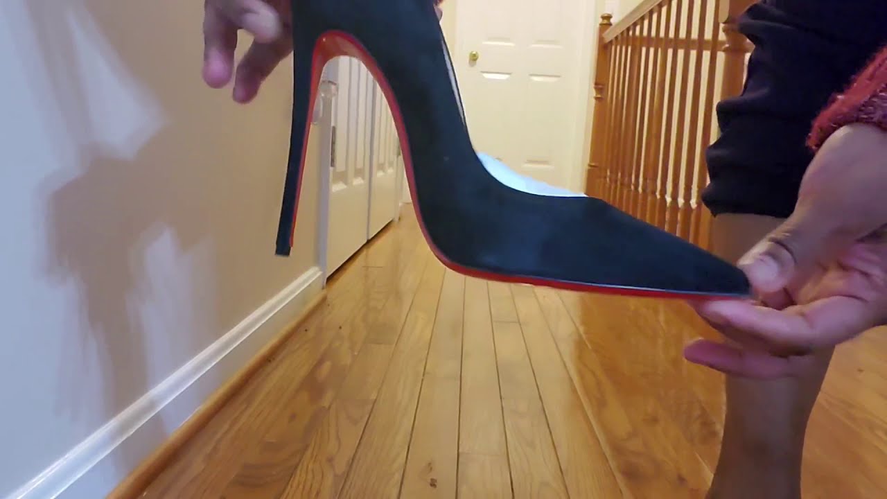TRY ON CHRISTIAN LOUBOUTIN SO KATE|| 120 MM||SUEDE|| TRADESY - YouTube