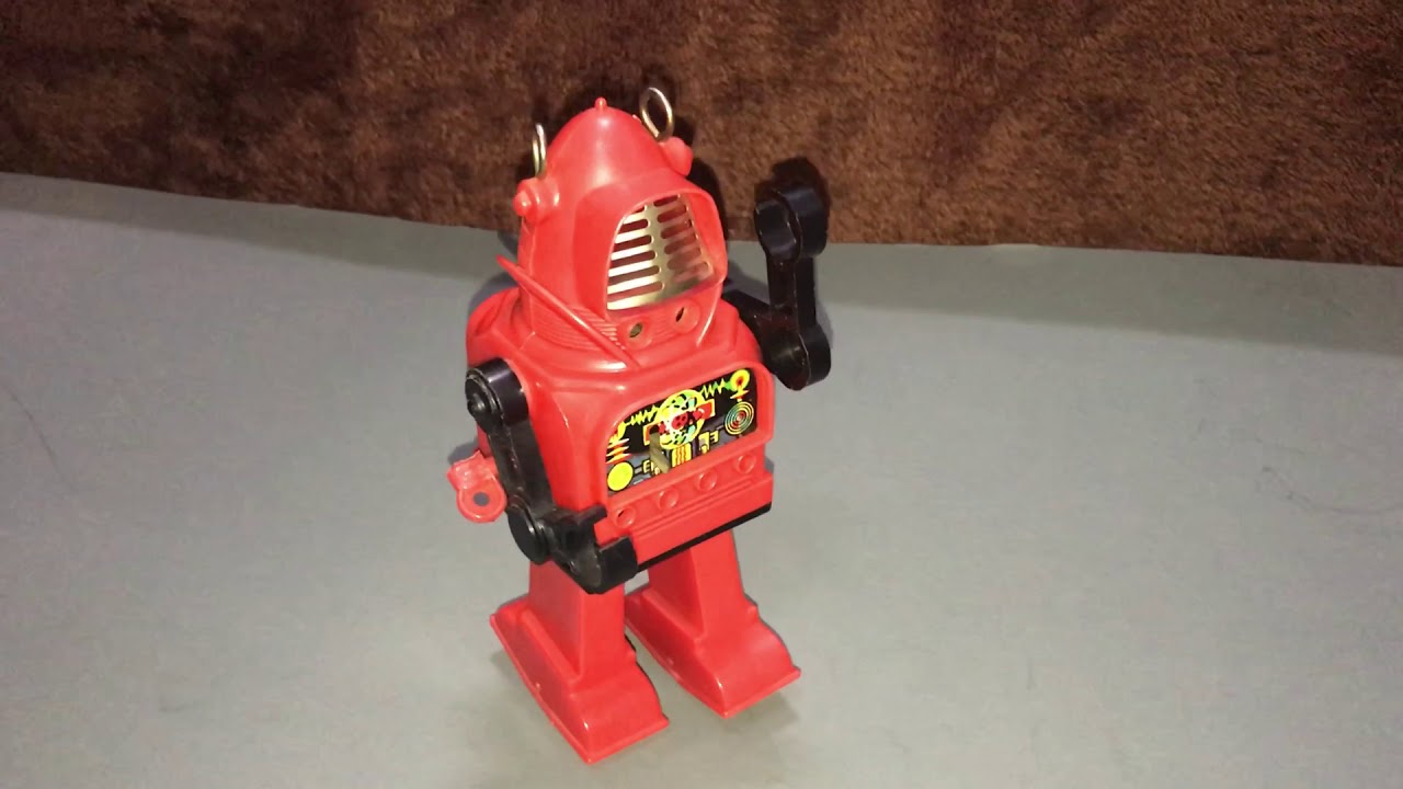 60s Yoshiya Jupiter Robot Vintage Wind up toy - YouTube