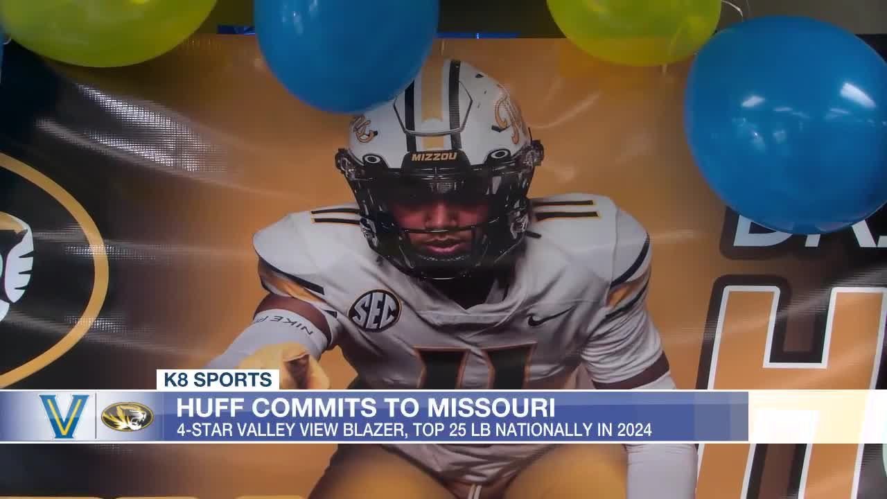 Valley View LB Brian Huff commits to Missouri - YouTube