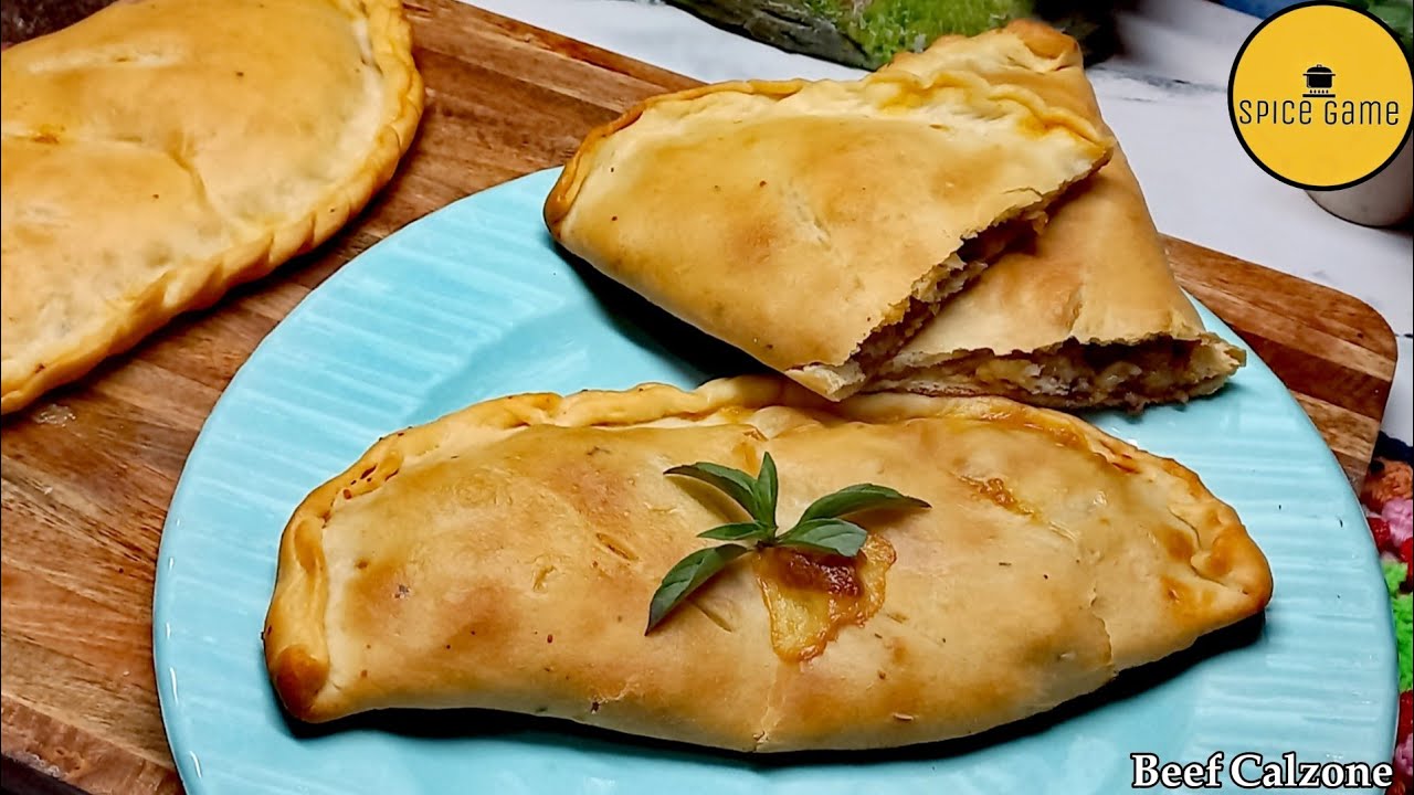 Beef Calzone | Homemade Cheesy Calzone Recipe | #spicegame - YouTube
