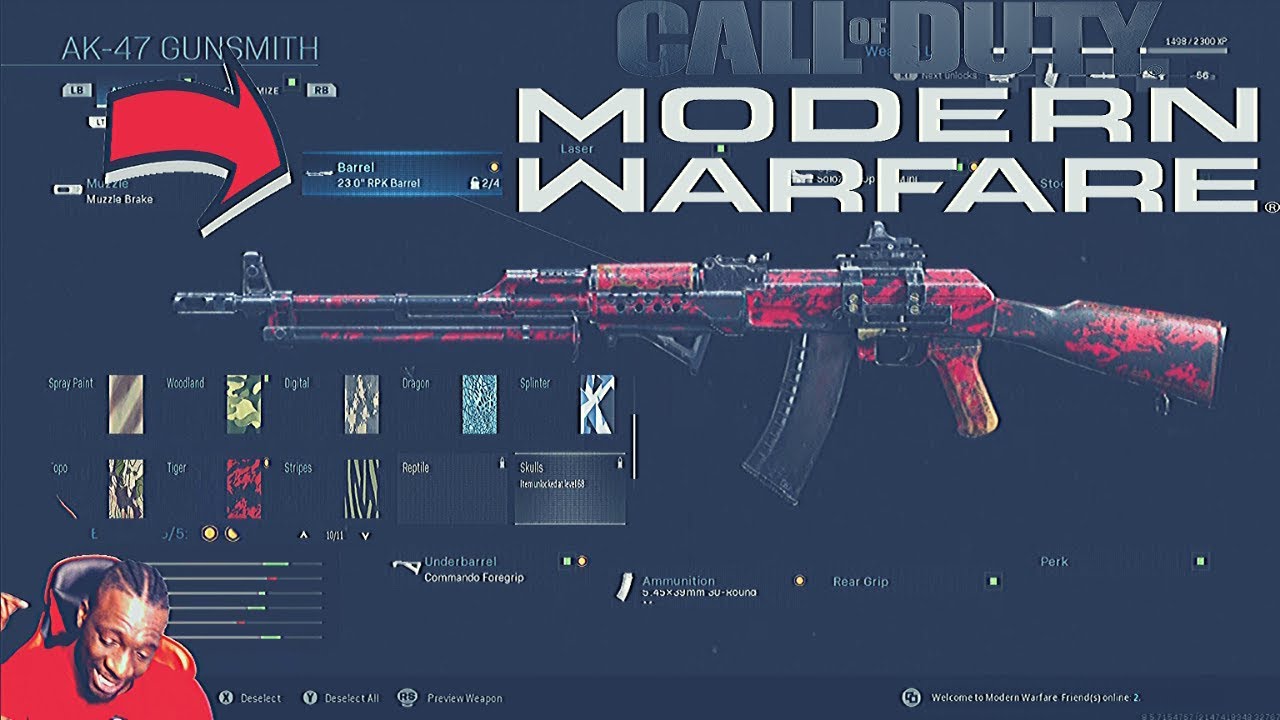 GOLD CAMO AK47 GRIND (PUSH UPs iRL FOR NEGATIVE KDR) - YouTube