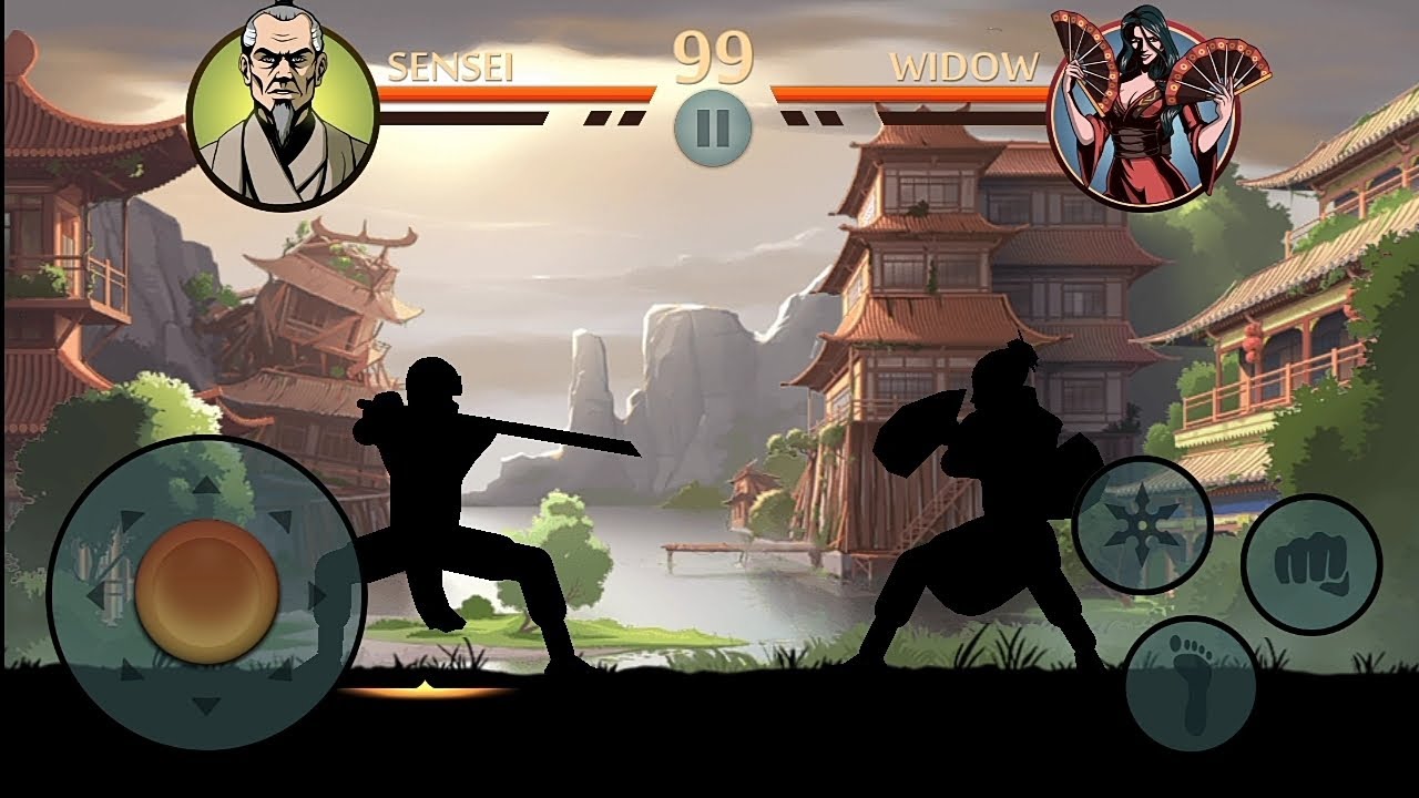 SENSEI VS WIDOW | Shadow Fight 2 Special Edition - YouTube