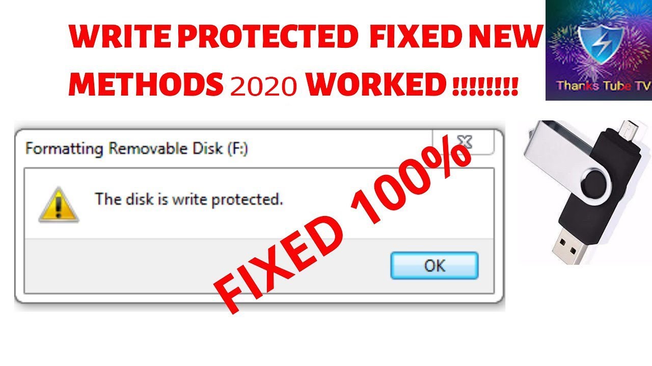 How To Solve The Disk Is Write Protected How To Fix The Disk Is