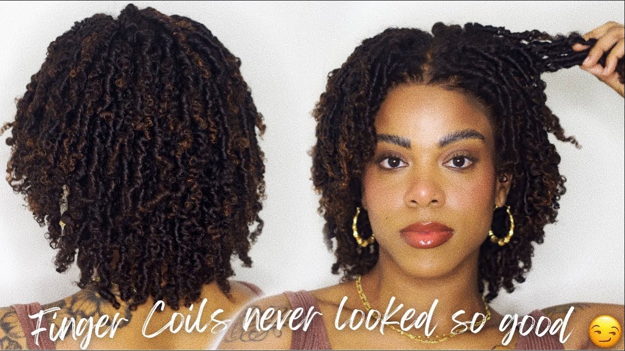 WIG OR NAW?! NO GLUE, EASY APPLY, FINGER COILS WITH HERGIVENHAIR - YouTube