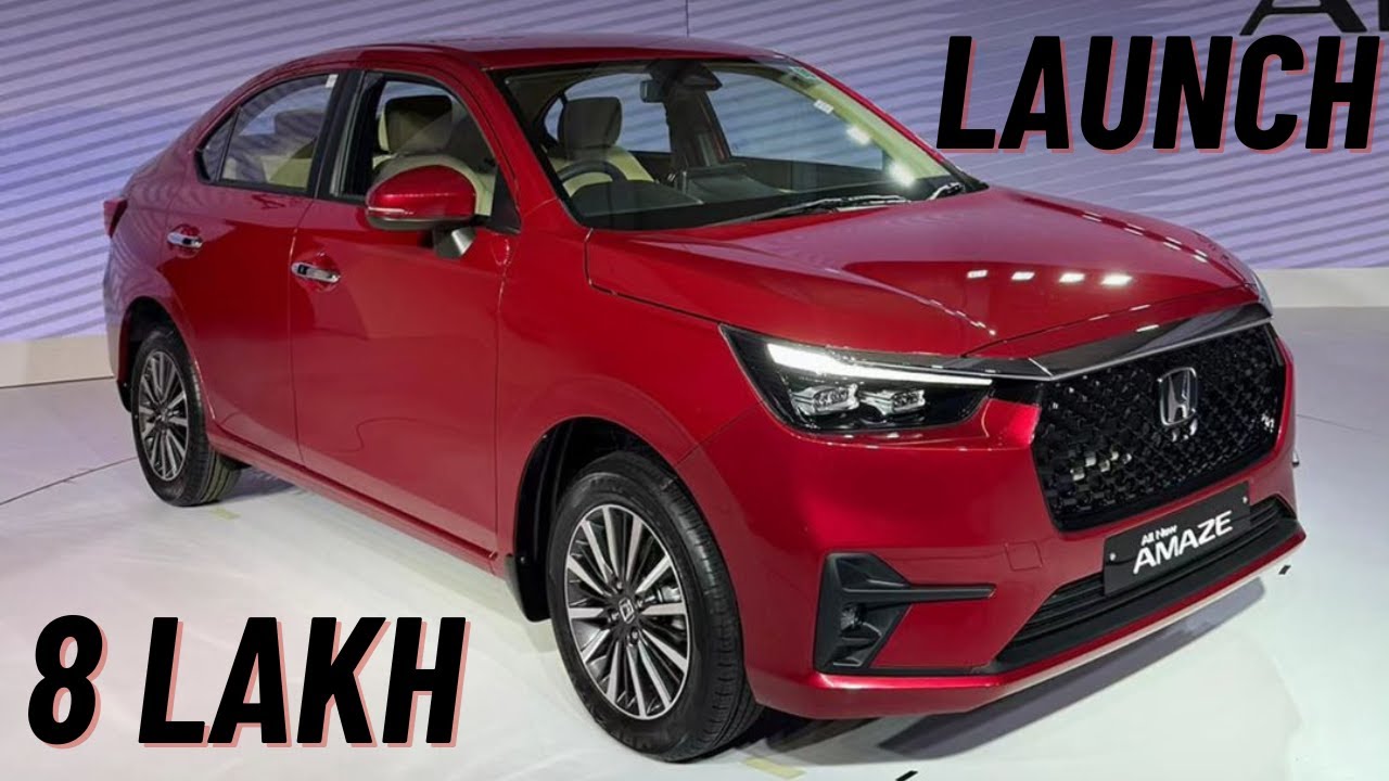 new-honda-amaze-launch-in-india-at-8-lakh-rs-with-adas-features-youtube