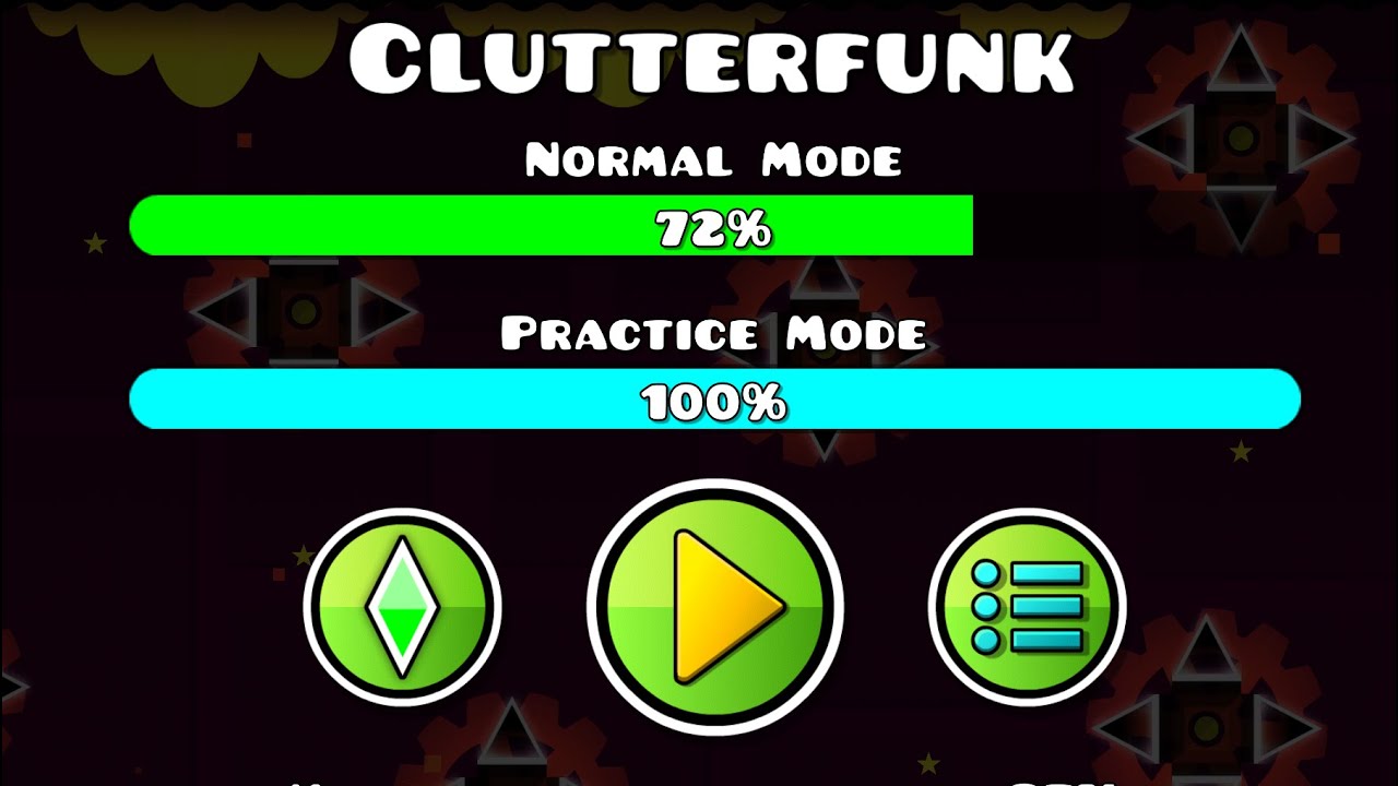 Attempting to Beat Clutterfunk (Geometry Dash(and failing)) - YouTube