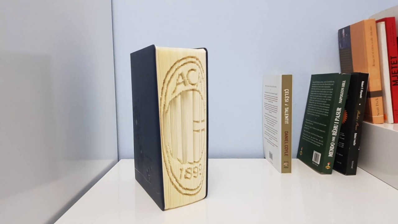 AC MILAN Book Folding - YouTube