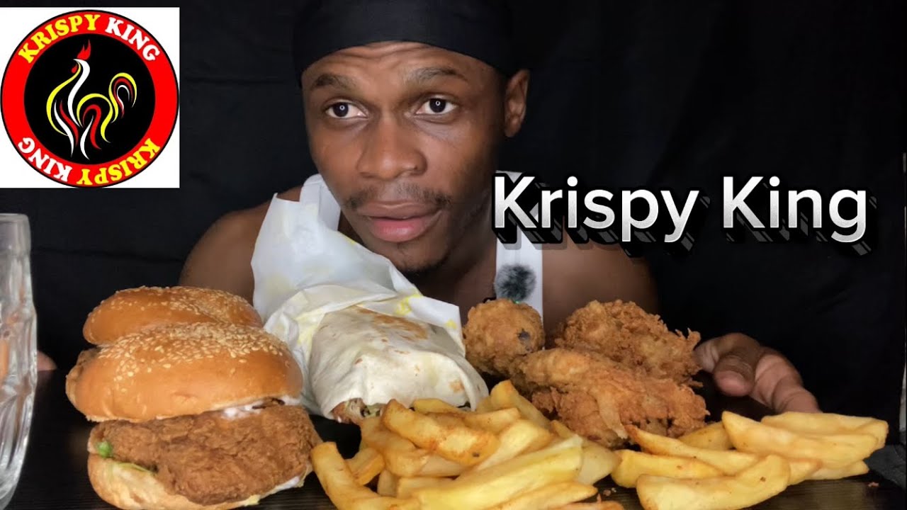 KRISPY KING MUKBANG NEW BEST FAST FOOD - YouTube