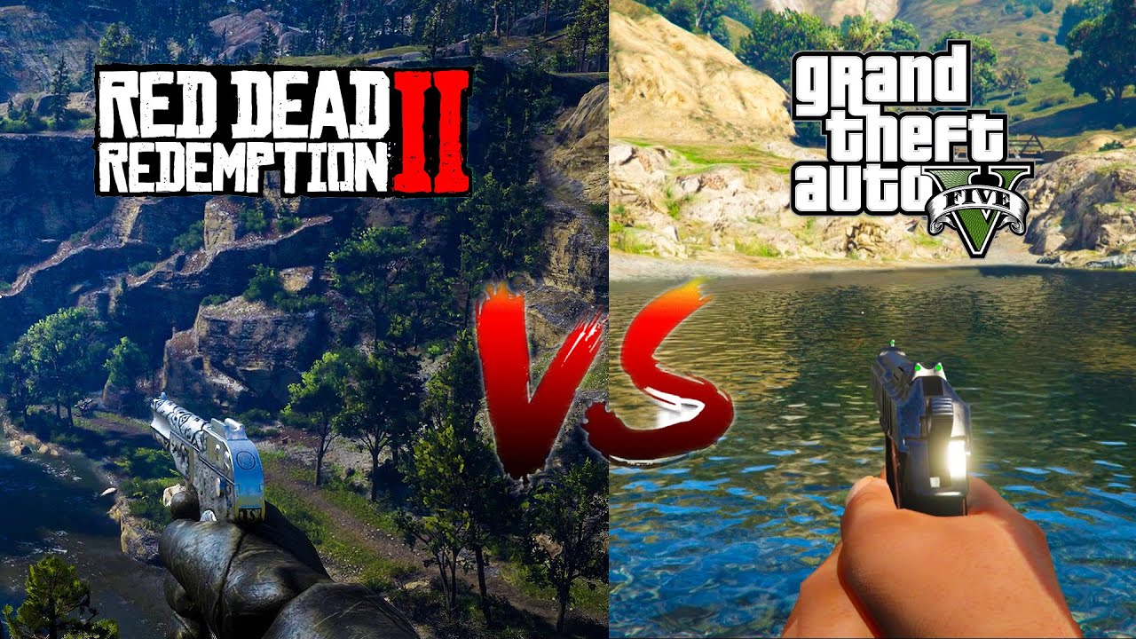 Weapons Comparison | GTA 5 Vs RDR2 - YouTube